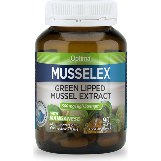 Musselflex Green Lipped Mussel Extract 90 Tablets – NutraCity