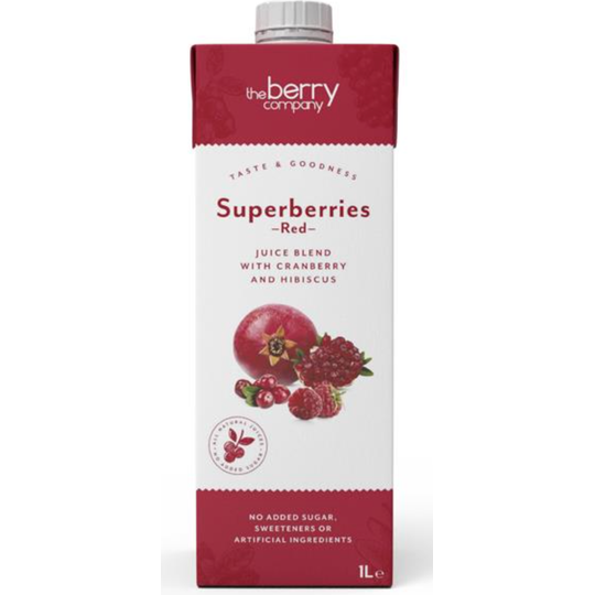 The Berry Company Superberries Red Juice 1L – NutraCity