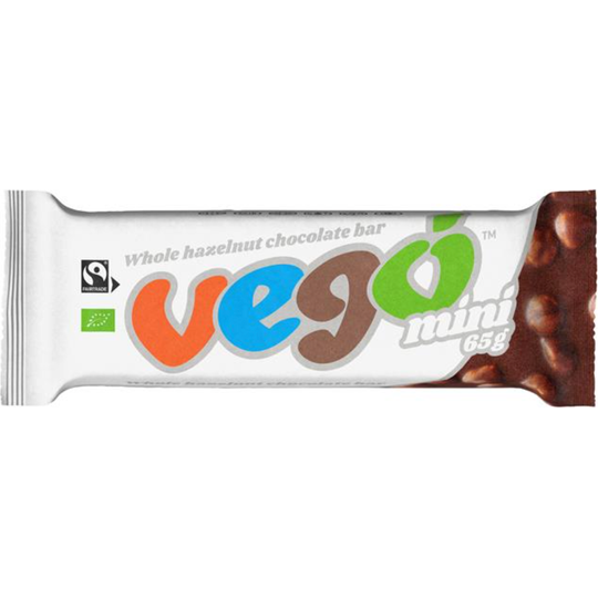 Vego Organic Hazelnut Chocolate Bar 65g – NutraCity